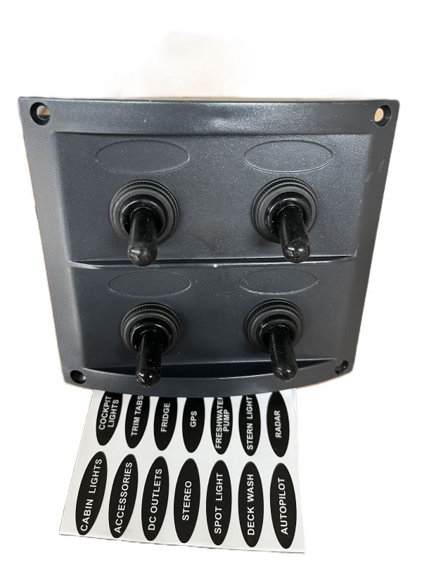 PANEL ELECTRICO 4 INTERR. EXT. NEGRO TAIWAN – Empresa de Venta ...